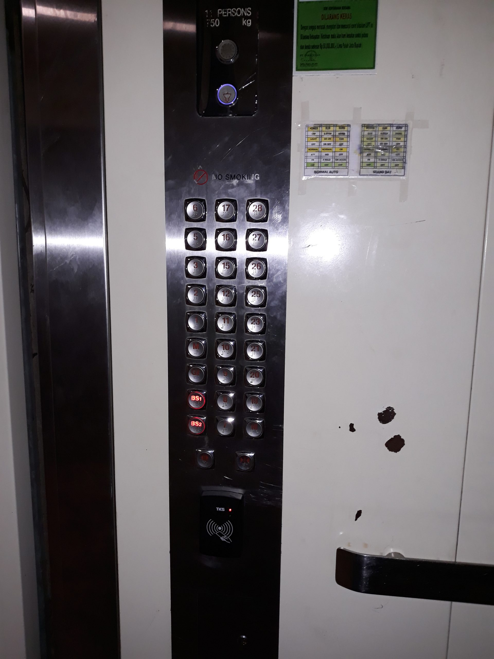 Elevator Access Control / Akses Kontrol Lift 8 Lantai - Blanjamesin